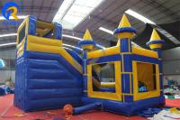 China Jumping Inflatable Cartoon Bouncy Castle with Slide House Outdoor Obstacle Bouncer for sale