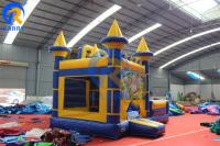 China Jumping Inflatable Cartoon Bouncy Castle with Slide House Outdoor Obstacle Bouncer for sale