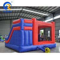 China Unisex Inflatable PVC Commercial Spiderman Bounce House with Slide Blower Included for sale