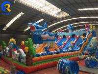China Customise Sea World Fun City Inflatable Playground for Kids Large Bouncy Castle for sale
