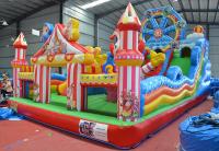 China Inflatable Combo Castle Slide with Ferris Wheel Jump Bounce House and Obstacle Course for sale