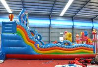 China Inflatable Combo Castle Slide with Ferris Wheel Jump Bounce House and Obstacle Course for sale