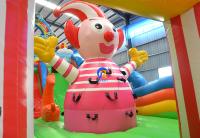 China Inflatable Combo Castle Slide with Ferris Wheel Jump Bounce House and Obstacle Course for sale