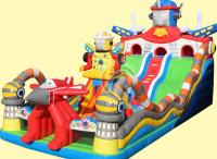 China 14 Years up Crazy Ferris Wheel Inflatable Fun City Bouncy Castle with Animal Theme Park for sale