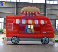 China Certificate EN71/EN14960/CE Inflatable Food Truck Pizza Bouncy House for Advertising for sale