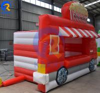 China Certificate EN71/EN14960/CE Inflatable Food Truck Pizza Bouncy House for Advertising for sale