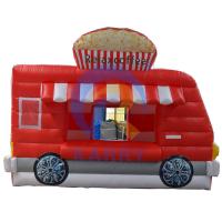 China Indoor PVC Commercial Inflatable Relax Coffee Car Jumping Bouncy Castle Popcorn Booth for sale