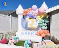 China EN71/CE Certified Pastel Bouncy Castle Jumper With Ball Pit For Outdoor Playground Fun for sale