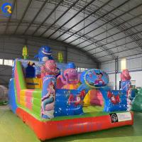 China Happy Water World Inflatable Bouncy Castle with Dry Slide and Sea Bouncer for sale