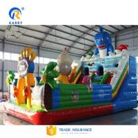 China EN14960 Certificate PVC Inflatable Bouncy Castle and Slide for Marine Animal Fun City for sale