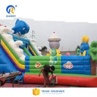 China EN14960 Certificate PVC Inflatable Bouncy Castle and Slide for Marine Animal Fun City for sale
