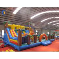China Outdoor Playground Portable Inflatable Dry Slide Jumping Bouncy Castle for Fun City for sale