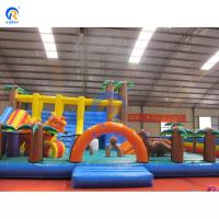 China Outdoor Playground Portable Inflatable Dry Slide Jumping Bouncy Castle for Fun City for sale