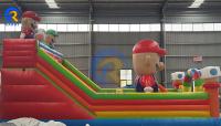 China PVC Cartoon Mario Theme Inflatable Amusement Playground Bouncy Bouncer with Slide for sale