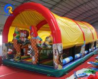China Large Outdoor Fun City Playground Inflatable Bouncy Castle Maze for Kids and Adults for sale