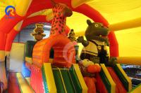 China Large Outdoor Fun City Playground Inflatable Bouncy Castle Maze for Kids and Adults for sale