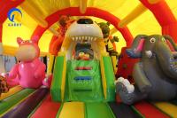 China Large Outdoor Fun City Playground Inflatable Bouncy Castle Maze for Kids and Adults for sale