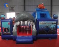 China Unisex Kids Water Fun City with Slide and Obstacle Inflatable Bouncy Castle for sale