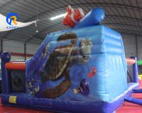 China Unisex Kids Water Fun City with Slide and Obstacle Inflatable Bouncy Castle for sale