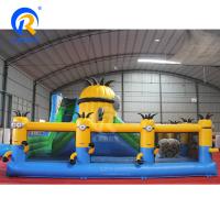 China Water Jumping Castle With Slide inflatable bouncer latest obstacle for 14 Years up for sale