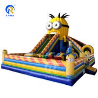 China Mechanical Man Inflatable Fun City 36ft PVC Castle Bounce House with Slide for sale