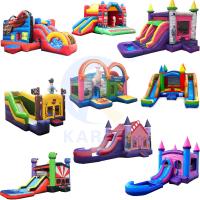 China PVC 0.55mm Inflatable Frozen Castle Bounce House Slide Combo for Commercial Party Rental for sale