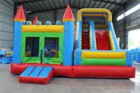 China Client's Logo Inflatable Water Slide Bouncy Castle Combo for 14 Years up Outdoor Play for sale