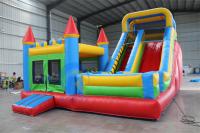 China Client's Logo Inflatable Water Slide Bouncy Castle Combo for 14 Years up Outdoor Play for sale