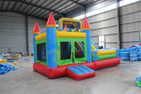 China Client's Logo Inflatable Water Slide Bouncy Castle Combo for 14 Years up Outdoor Play for sale