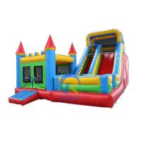 China Features PORTABLE 2022 Outdoor Playground Big Water Slide with Inflatable Bounce House for sale