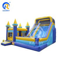 China Features PORTABLE 2022 Outdoor Playground Big Water Slide with Inflatable Bounce House for sale
