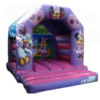 China Cute cartoon characters PORTABLE Bouncy Castle Purple Inflatable Jumping Bouncer Castle for sale