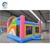 China Custom Unicorn Theme Inflatable Castle Bounce House with Slide Fun Playground Bouncer for sale