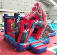 China Max Capacity 100-500kg Spiderman Inflatable Bounce House with Slide Pool and Castle for sale