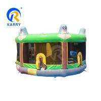 China Logo Printed Bounce House Guardian Tree Elf Inflatable Bouncer Slide with Water Slide for sale