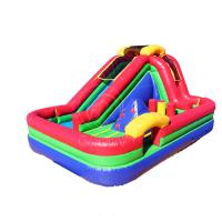 China Outdoor Water Inflatable Games Bouncy Castle with Slide and Climbing Wall Combo for sale