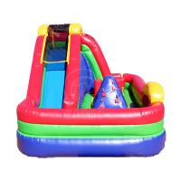 China Outdoor Water Inflatable Games Bouncy Castle with Slide and Climbing Wall Combo for sale