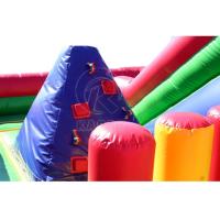 China Outdoor Water Inflatable Games Bouncy Castle with Slide and Climbing Wall Combo for sale