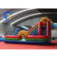China Outdoor Water Inflatable Games Bouncy Castle with Slide and Climbing Wall Combo for sale