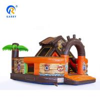 China Outdoor Entertainment Unisex PVC Inflatable Bouncy Castle with Pirate Ship Design for sale