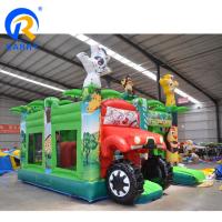 China Digital Printing Jungle Adventure Inflatable Bounce House with Slide and Castle Combo for sale