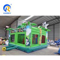 China Digital Printing Jungle Adventure Inflatable Bounce House with Slide and Castle Combo for sale