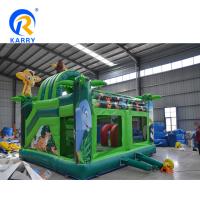 China Digital Printing Jungle Adventure Inflatable Bounce House with Slide and Castle Combo for sale