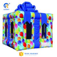 China Features PORTABLE Inflatable Fancy Gift Box Water Jumper Bouncer House for Party Sale for sale