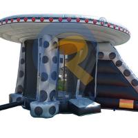 China Unisex Outdoor Fun UFO Commercial Inflatable Bouncy Castle with Slide and Jumping Area for sale
