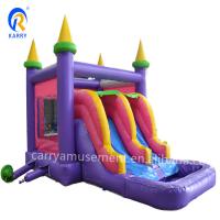 China Double Slide and Pool Jumping PVC Inflatable Bounce House for Commercial Outdoor Play for sale
