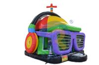 China Unisex Playground Inflatable Music Disco Jumping Bouncy Castle for Kids and Adults for sale