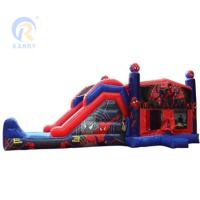 China CE Certified Portable Custom Spiderman Inflatable Combo Castle Slide for Bounce House for sale