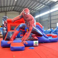 China CE Certified Portable Custom Spiderman Inflatable Combo Castle Slide for Bounce House for sale
