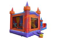 China PORTABLE Commercial Colorful Bouncy Castle Inflatable Bounce House with Slide for sale